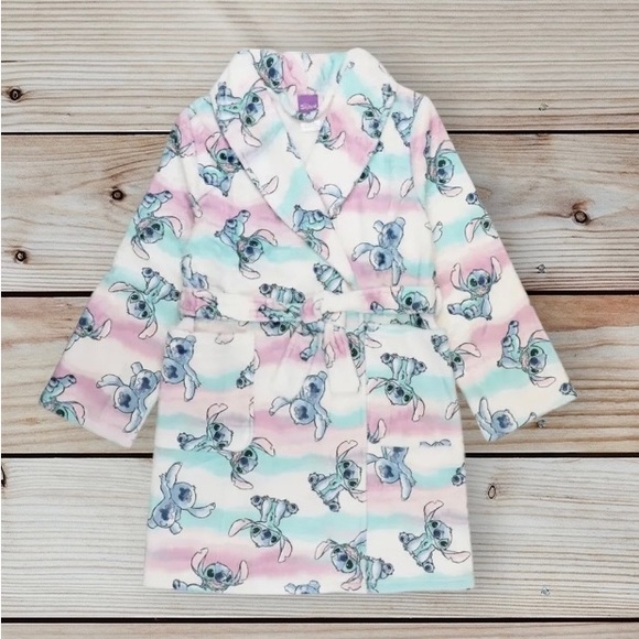 Disney | Pajamas | Disney Girls Lilo Stitch Wave Stitch Luxe Plush ...